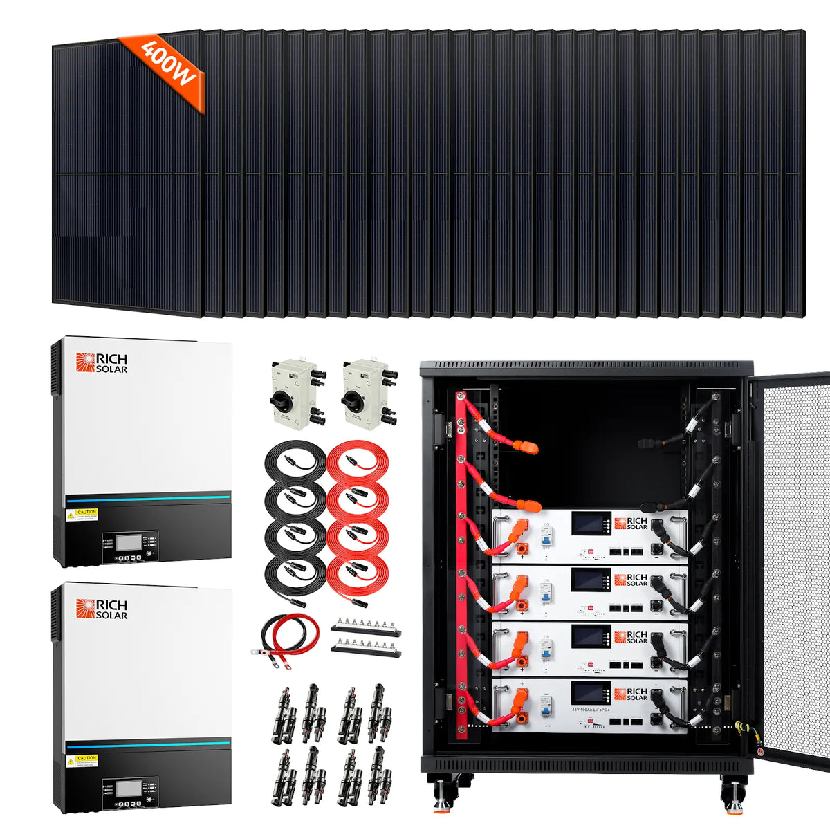 RichSolar Complete Off-Grid Solar Kit | 13,000W System with 120/240V ...